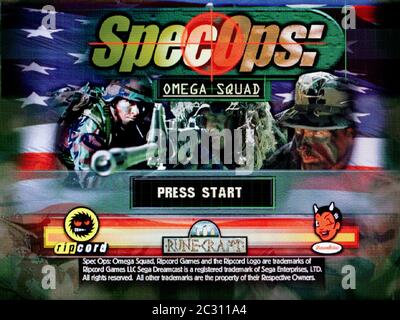 Spec Ops Omega Squad - Sega Dreamcast Videogame - Editorial use only ...