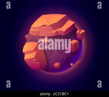 Vector cartoon big rocks and stones set, 2d game asset Stock Vector ...