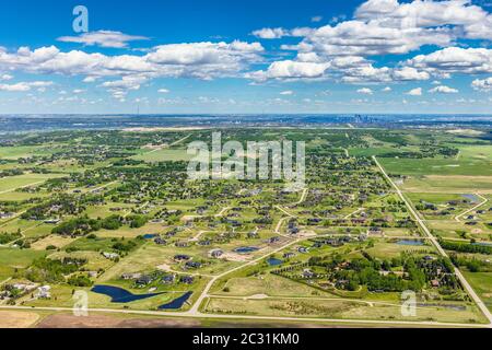 The community of Springbank near Calgary, Alberta with Springbank High ...
