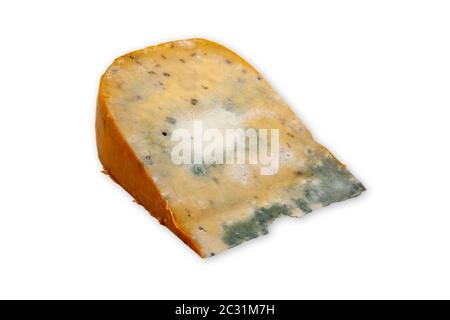 Spoiled Moldy cheese isolated on white background Stock Photo - Alamy