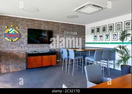 VIP tribune at Allianz stadion - the official arena of FC Rapid Stock ...