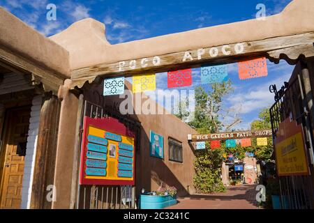Poco Apoco patio in Old Town,Albuquerque,New Mexico,USA Stock Photo - Alamy