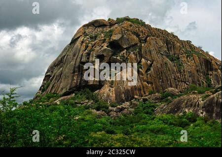 Stone mountain Quixadá Monoliths Natural Monument, formation of ...