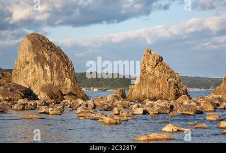 Hashigui-iwa Rock, Wakayama Prefecture, Japan Stock Photo - Alamy