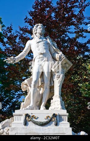Statue of the Austrian Composer, Wolfgang Amadeus Mozart, Burggarten ...