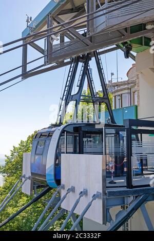 Cable Car at Upper Funivia Station in San Marino Stock Photo - Alamy