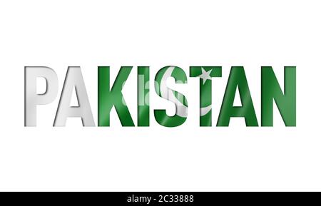 pakistani flag text font. pakistan symbol background Stock Photo - Alamy