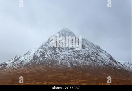 Highland’s snowy hills in the rain in Glencoe, Scotland Stock Photo - Alamy