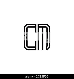 Initial CM Letter Logo With Creative Modern Business Typography Vector ...