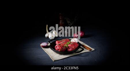 raw beef roulades prepared for cooking Stock Photo - Alamy