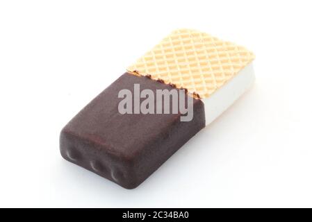 Choc Ice Isolated On White Stock Photo - Alamy
