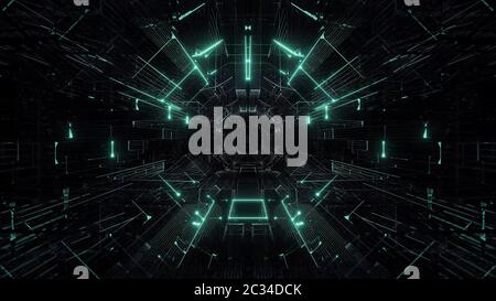 technical wireframe visual 3d rendering design Stock Photo - Alamy
