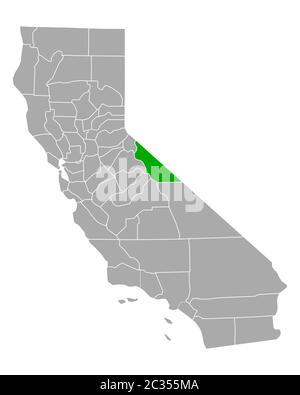 Map of Mono in California Stock Photo - Alamy