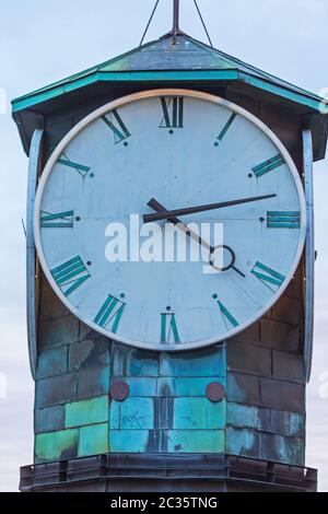 Aker Brygge Clock Tower in Oslo Norway Stock Photo - Alamy