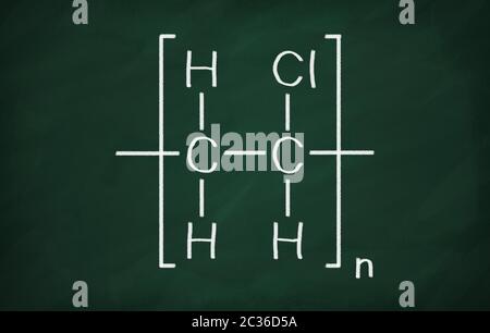 Polyvinyl chloride (PVC) structural formula Stock Photo - Alamy