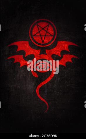 pentagram satan occult devil eye of providence illuminati freemasonry ...