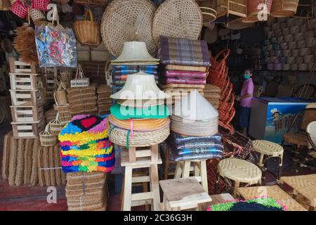Handicraft products made from bamboo and cloth Stock Photo - Alamy
