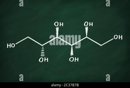 chemical formula of sorbitol on a blackboard Stock Photo - Alamy