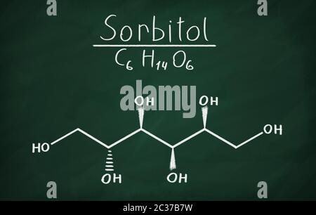 Chemical formula of Sorbitol on a blackboard Stock Photo - Alamy