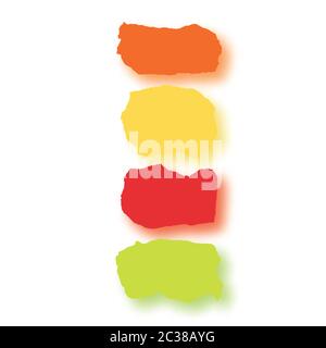 Rip papercolorful banner set. Vector illustration Stock Photo - Alamy
