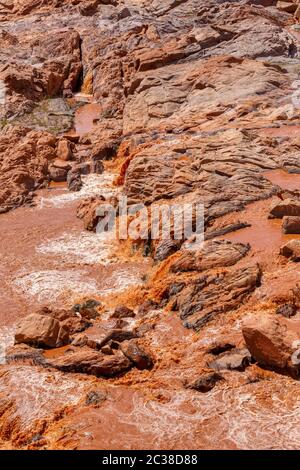 Madagascar, Red river stream of Betsiboka Stock Photo - Alamy