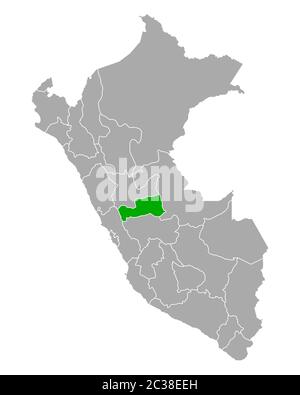 Map of Pasco in Peru Stock Photo - Alamy