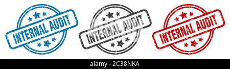 internal audit stamp. internal audit sign. internal audit label set ...
