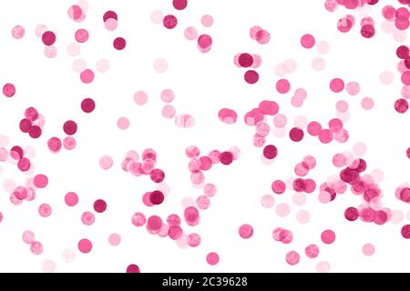 Heap of red confetti background. Flat lay style. Festive concept Stock ...