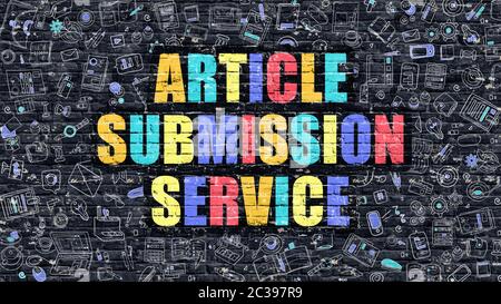 Article Submission Service - Business Concept Stock Photo - Alamy