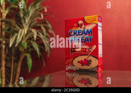 A Cream of Wheat box, featuring an African American character named ...