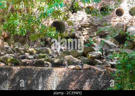 Small zen waterfall in the Table Mountain National Park. Discovered ...