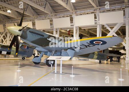 Supermarine Spitfire F24 plane / airplane. Second world war WWII ...