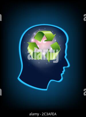 Recycle diagram 3d concept isolated on white Stock Photo - Alamy