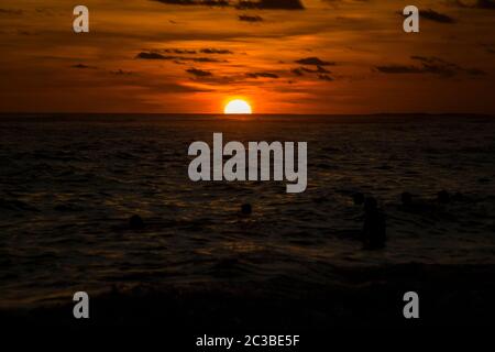 amazing sunset beach view theme photo Stock Photo - Alamy