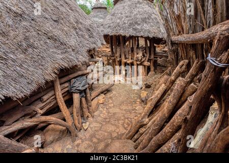 Fantastic walled village tribes Konso. African village. Africa ...