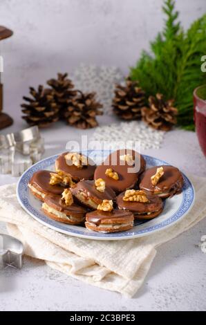 Traditional christmas czech cookies, vintage styled photo Stock Photo ...