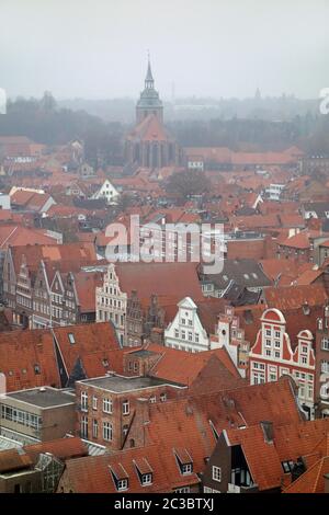 Panorama of an old town of Lunenburg, Germany Stock Photo - Alamy