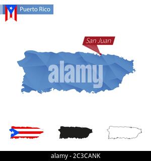 City Map San Juan Puerto Rico North America vector illustration Stock ...