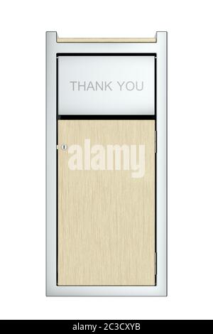 Garbage container for fast food restaurants, cafes, malls and other ...