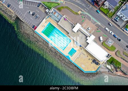 OUTDOOR SWIMMING POOL/LIDO AT GOUROCK...GOUROCK OUTDOOR POOL IS A SALT ...