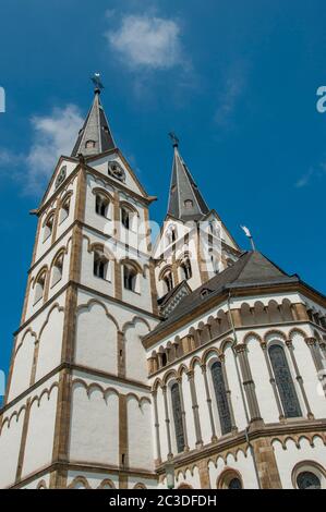 Saint Severus Church, Boppard, on the Rhine River, Germany Stock Photo ...