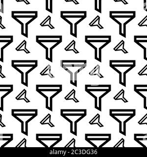 Filter Icon Seamless Pattern, Add Apply Remove Sort Various Task Filter ...