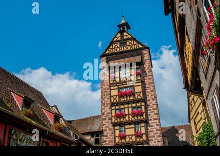 medieval tower (dolder) in riquewihr in alsace (france Stock Photo - Alamy