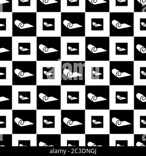 Roll Icon Seamless Pattern, Mat, Rug, Carpet Or Paper Roll Icon Of ...