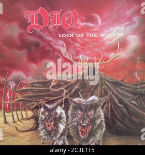 DIO Lock Up The Wolves - Vintage 12'' vinyl LP 02 Cover Stock Photo - Alamy