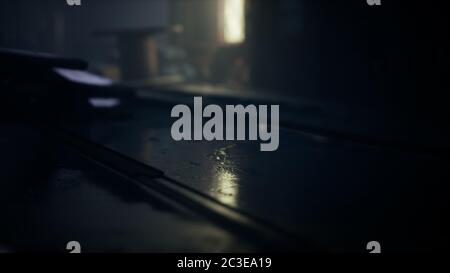 frightening abandoned factory at night Stock Photo - Alamy