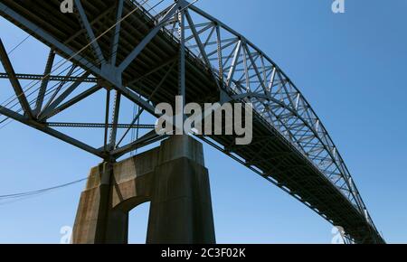 The Bourne Bridge (1935) which spans the Cape Cod Canal. Slated for ...