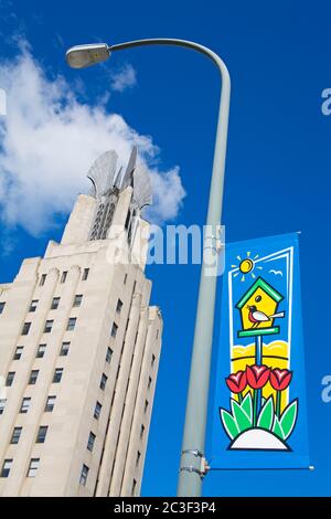 Times Square Tower, Rochester, New York State, USA Stock Photo - Alamy