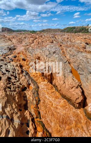 Madagascar, Red river stream of Betsiboka Stock Photo - Alamy