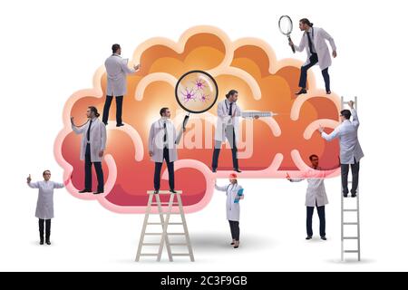 The team of doctors examining human brain Stock Photo - Alamy